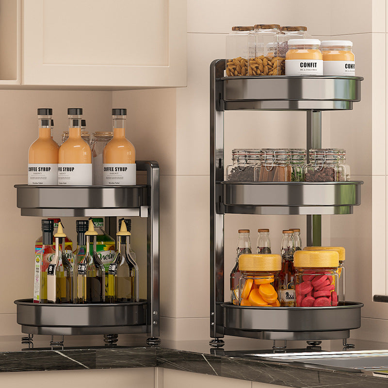 Corner Kitchen Shelf - Rotating & Space-Efficient – J&J Home