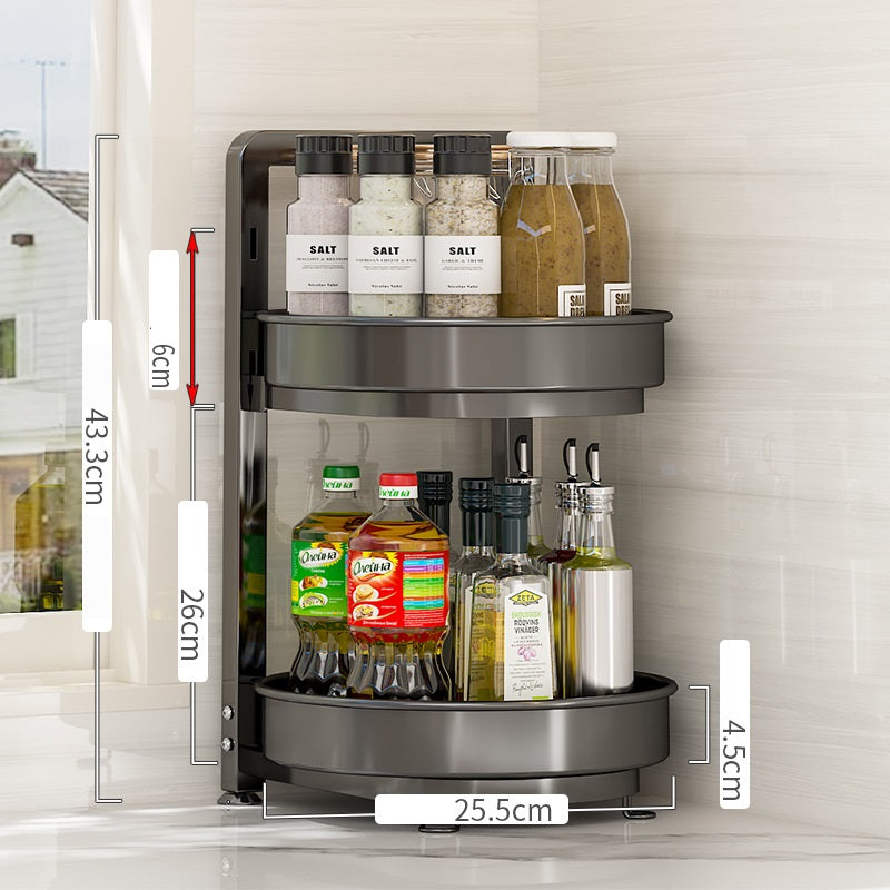 Corner Kitchen Shelf - Rotating & Space-Efficient – J&J Home