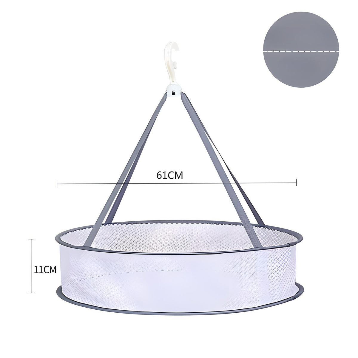 Hanging Mesh Drying Rack – Foldable Laundry Dryer for Delicates – J&J Home