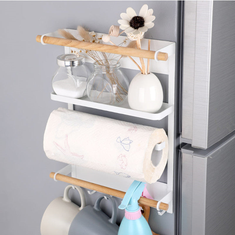 Magnetic Kitchen Storage Rack – Multi-Layer Organiser for Fridge – J&J Home