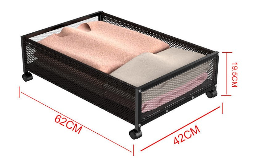 Metal Under-Bed Storage on Wheels - Optimize Your Storage Space | J&J Home