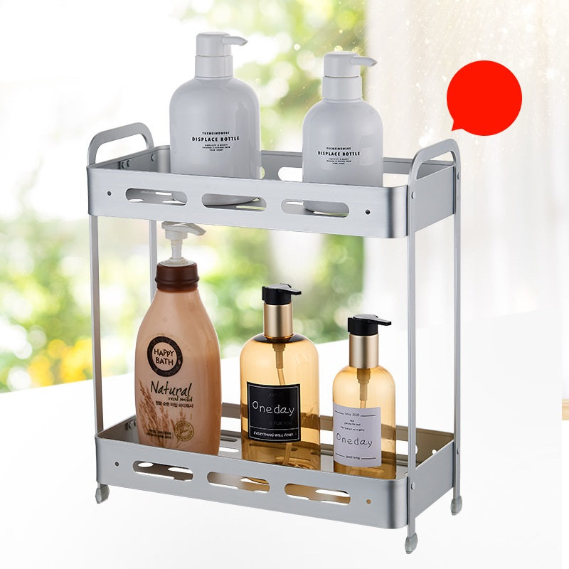 Aluminum Storage Rack Shelving Unit | Kitchen & Bathroom | J&J Home