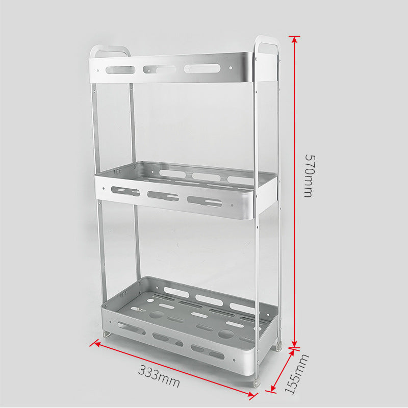 Aluminum Storage Rack Shelving Unit | Kitchen & Bathroom | J&J Home